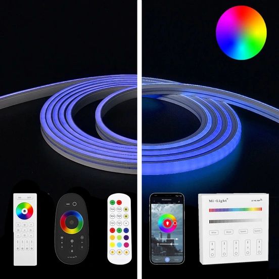 Complete sets Neon Flex RGB led strips, 24V. - LedstripKoning.nl