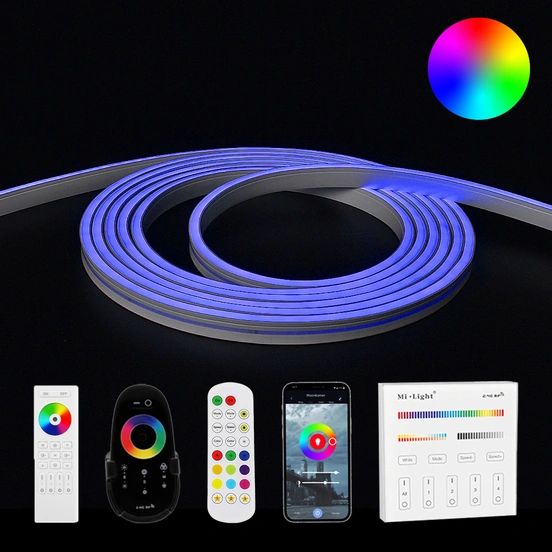 Complete sets Neon Flex RGB led strips, 24V. - LedstripKoning.nl