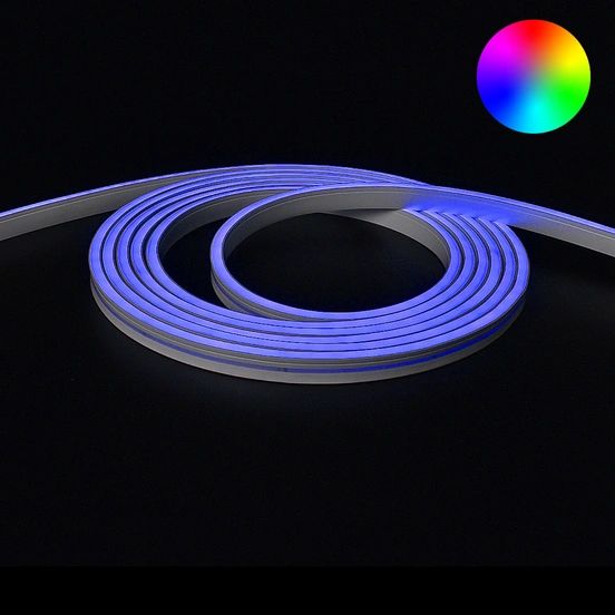 Losse Neon RGB ledstrips - flexibele neon verlichting op 24 volt