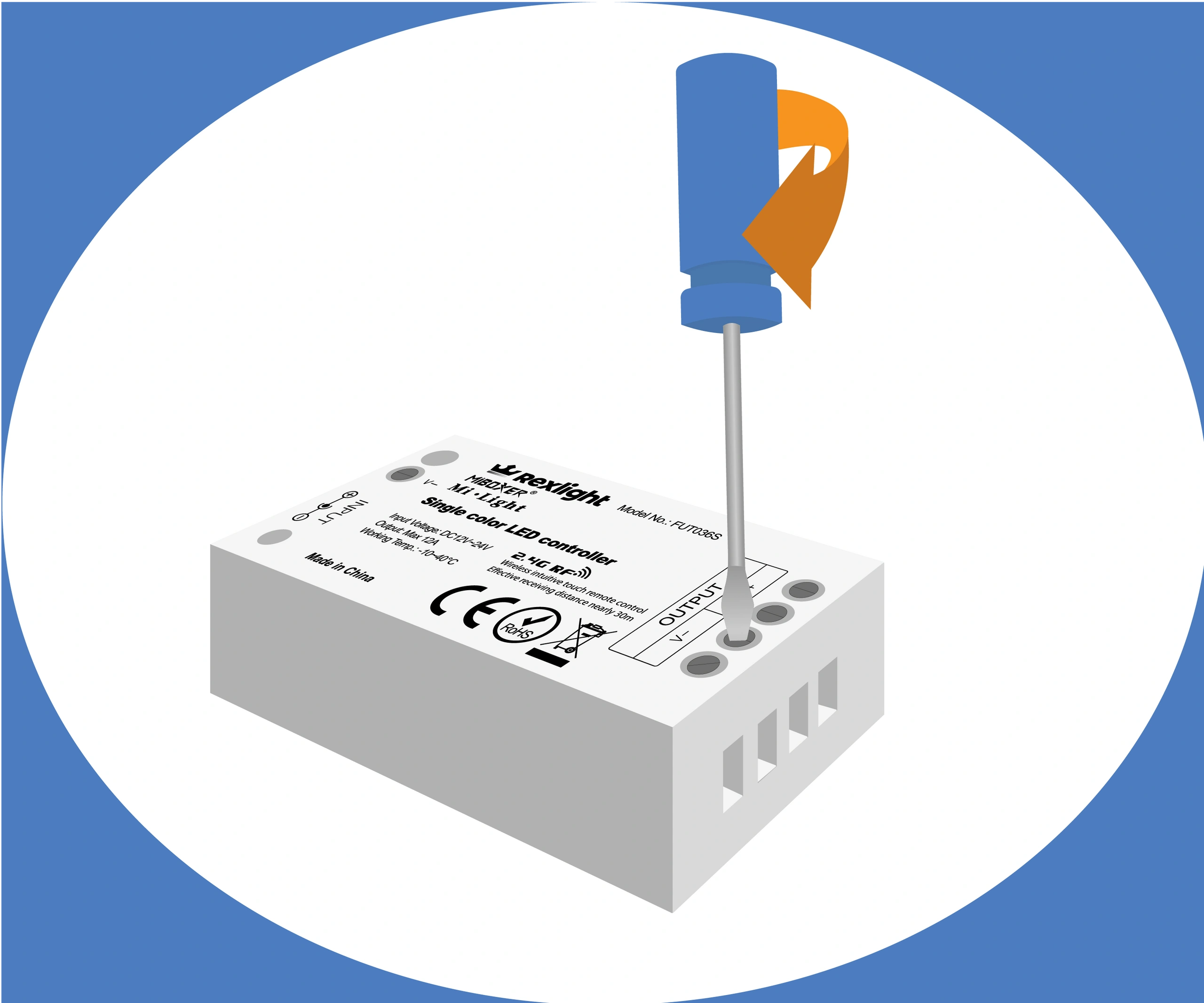Leer in 2 stappen hoe u een led strip controller aansluit | How To ...