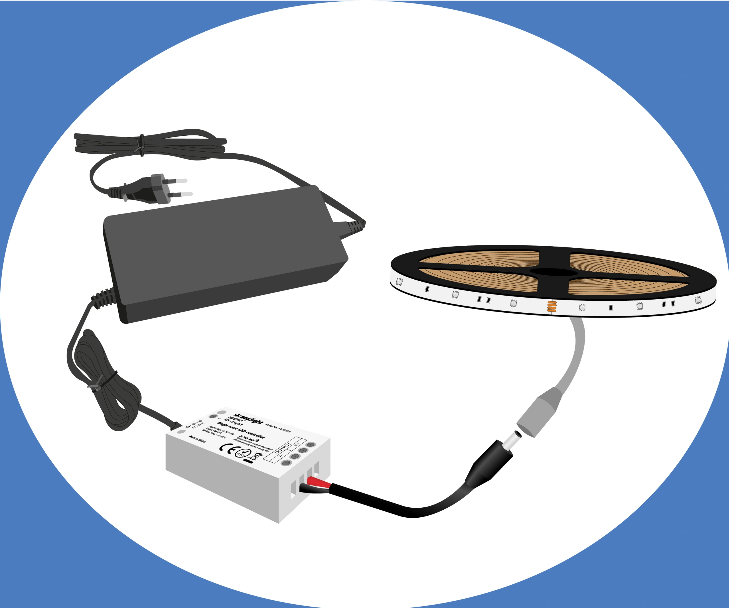 Leer in 2 stappen hoe u een led strip controller aansluit | How To ...